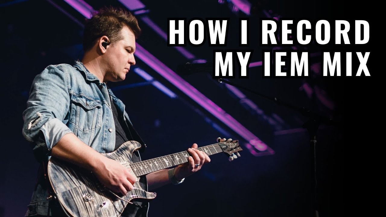 How I record my In Ear Monitor Mix at church - YouTube