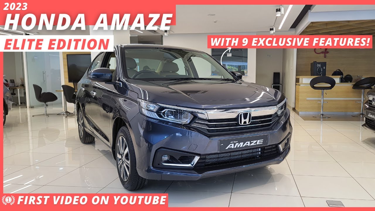 Honda Amaze Elite Edition Walkaround - Limited edition with 9 exclusive ...