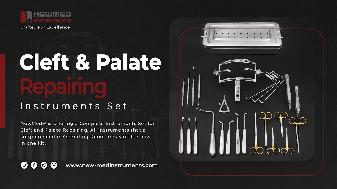 Complete Surgical Set for Cleft and Palate Repair | 23 Premium ...