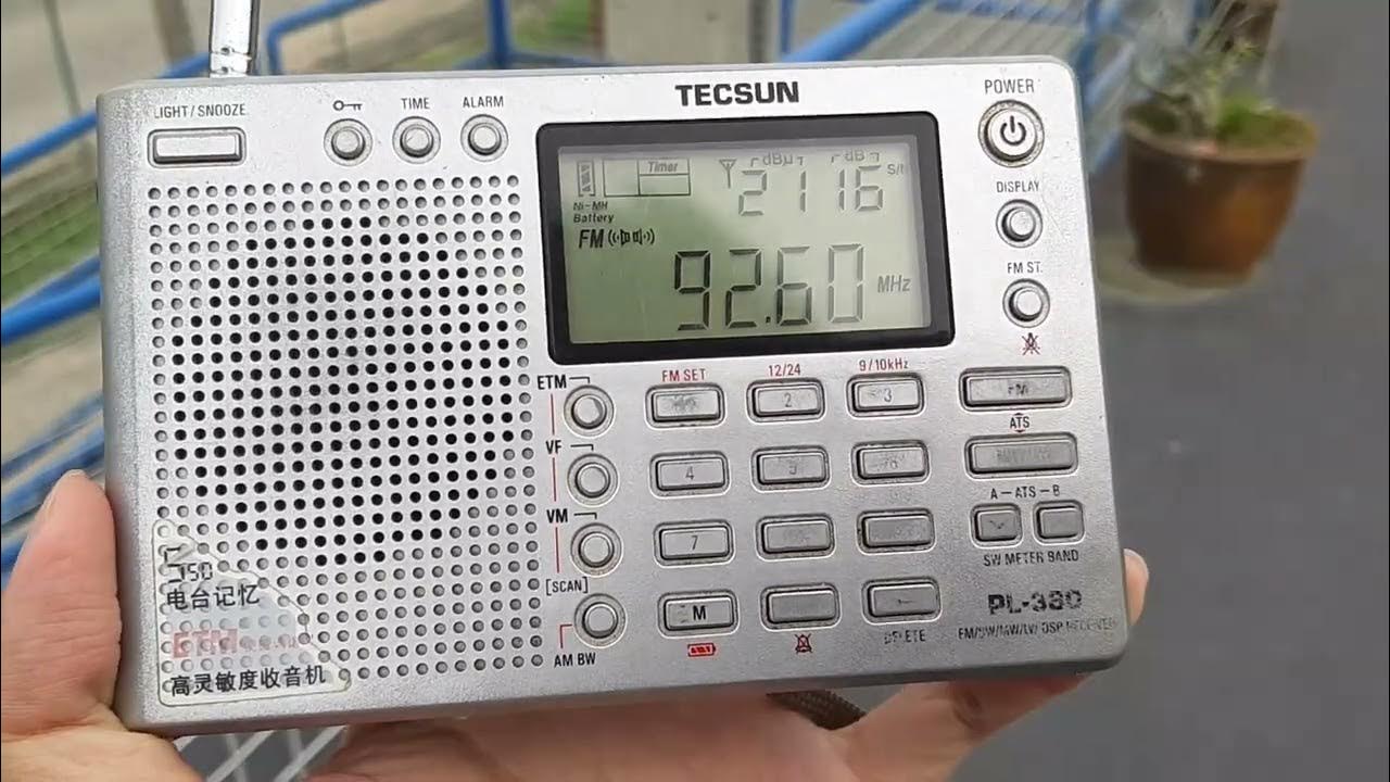 RTM Negeri FM 92.6MHz Gunung Telapak Buruk & 107.7MHz Gunung Ledang received in Bekok, Johor ...