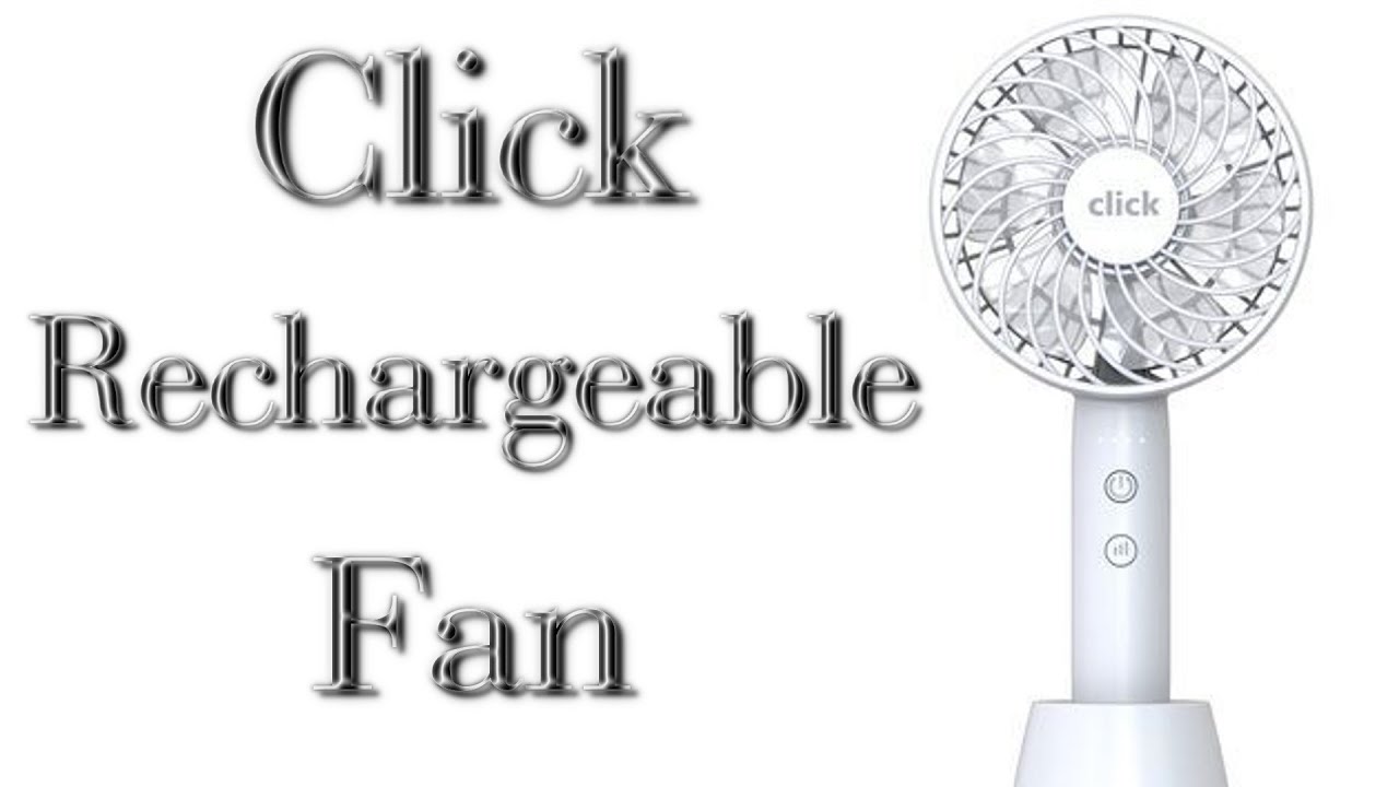 Click Portable Rechargeable Handheld Fan Review - YouTube