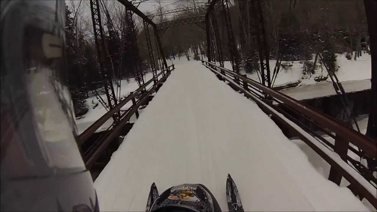 Snowmobiling Old Forge 3-1-14 - YouTube