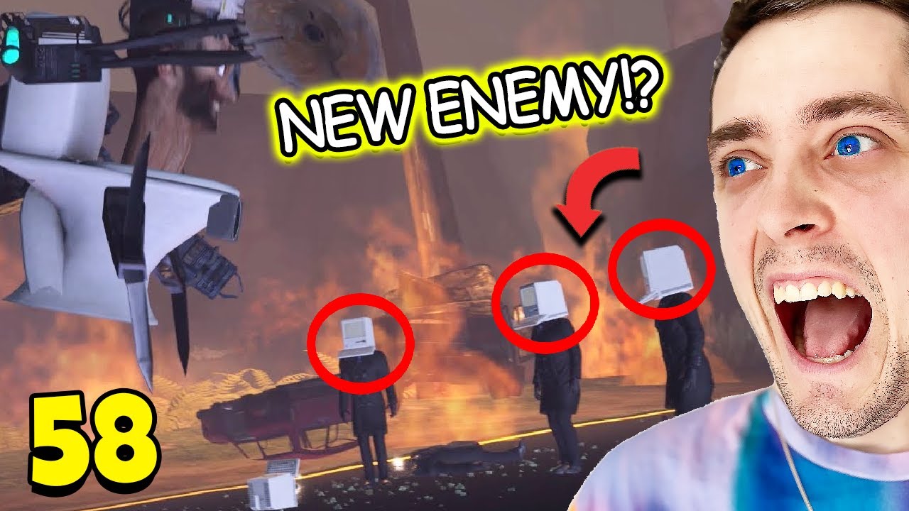 NEW ENEMY!? PCMAN!? SKIBIDI TOILET 58 FANMADE - YouTube