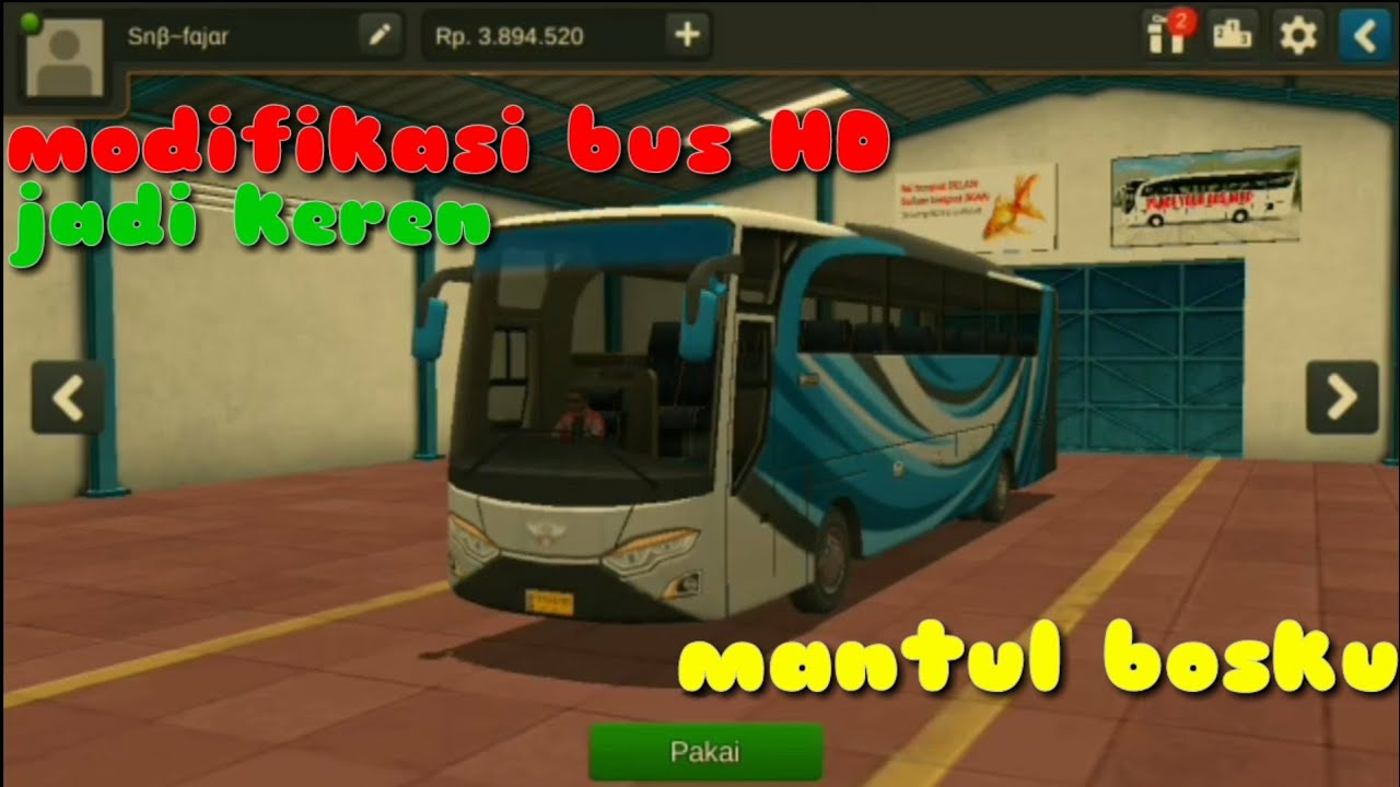 Modifikasi Bus HD Bussid KEREENN... - YouTube