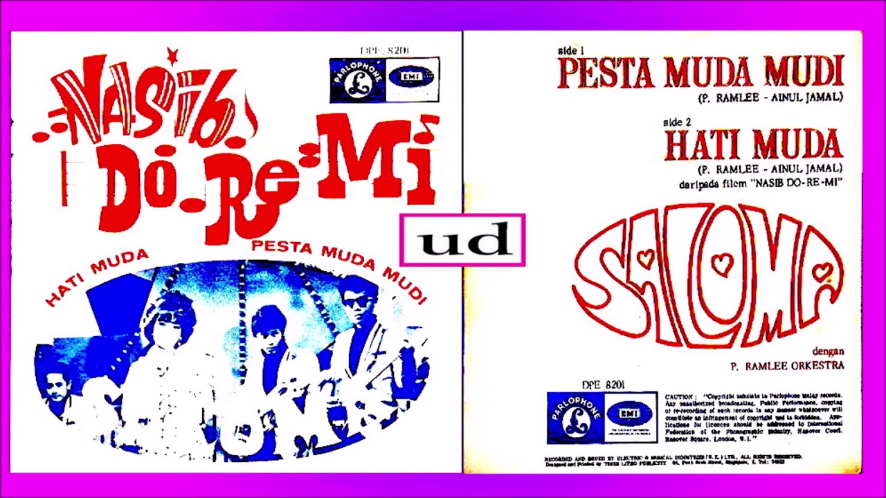 Saloma dgn P. Ramlee Orkestra - Hati Muda & Pesta Muda Mudi - 1966 ...