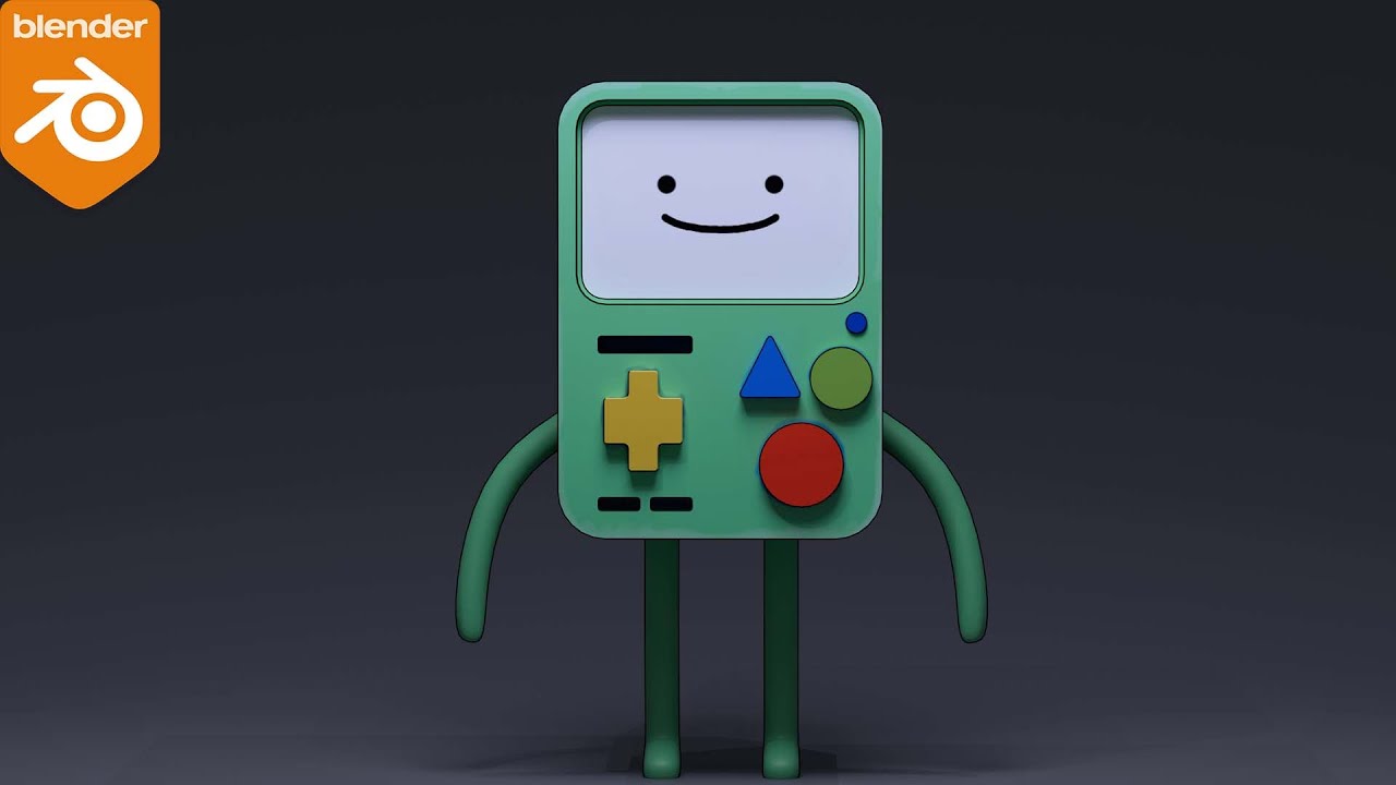 "Creating BMO in 3D Blender – Timelapse Process" - YouTube