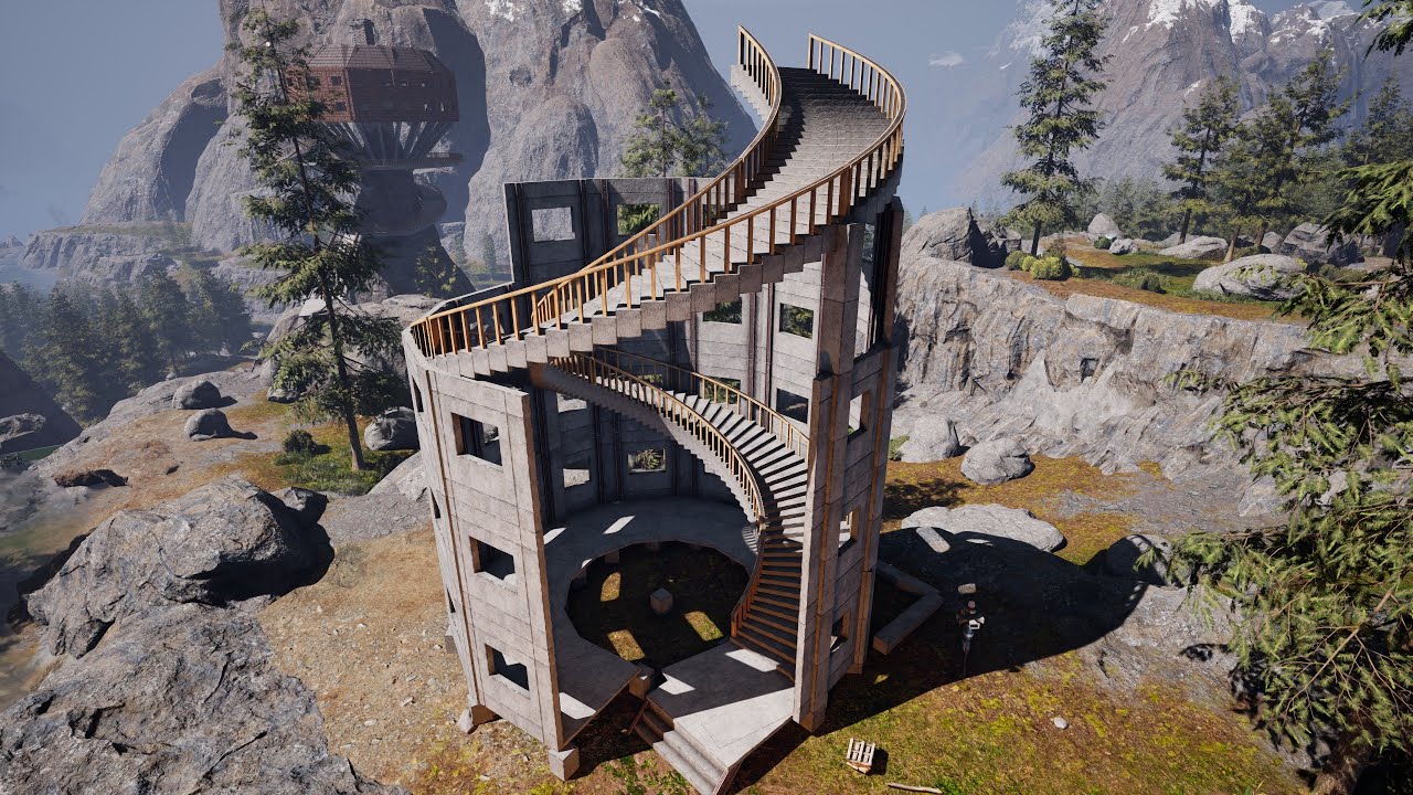 Icarus - Mod Highlight - Pete's Curved Stairs - YouTube