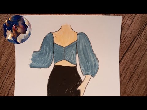 How to draw a cloth design (step by step) part2 - YouTube