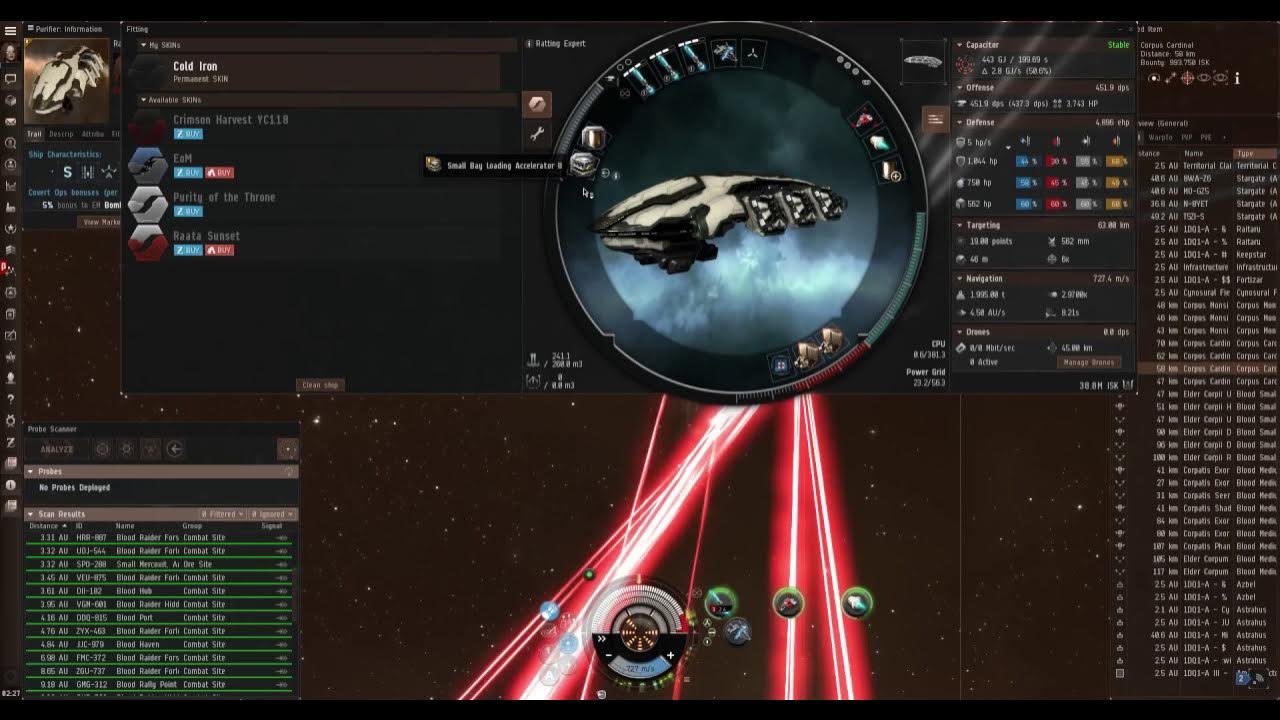 Null Sec Blood Haven Ratting in Stealth Bomber - EVE Online - YouTube