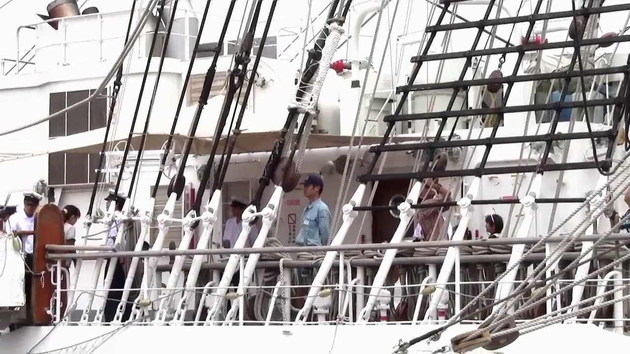 たくま港まつり①日本丸入港【Takuma Port Festival・Nippon Maru】 - YouTube