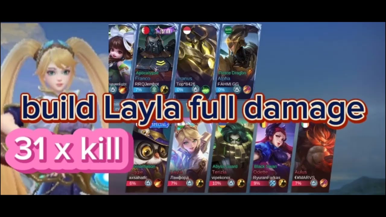 BUILD LAYLA FULL DAMAGE - YouTube