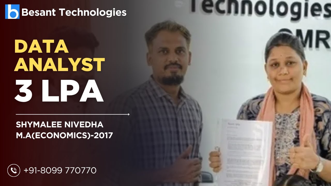 8 Years career gap journey|Data Analytics course in Chennai|Besant Technologies OMR - YouTube