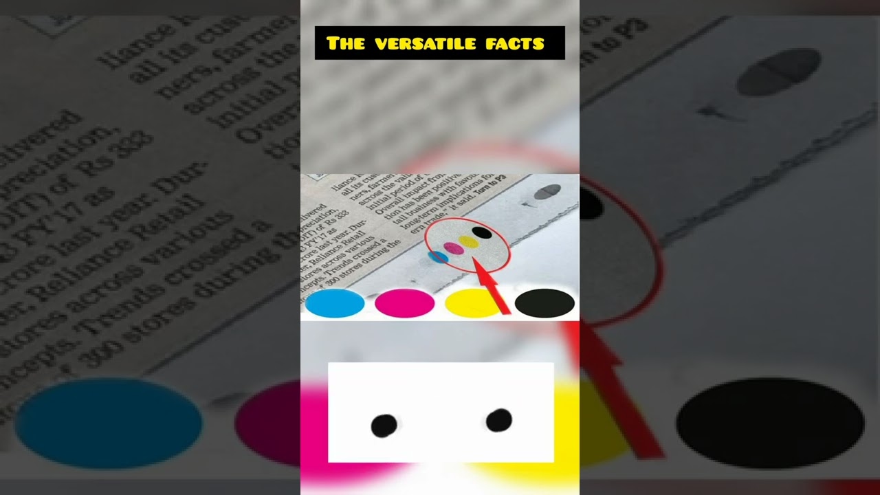 Why Do Newspapers Print Coloured Dots at Bottom Of Pages #CMYK #shorts ...