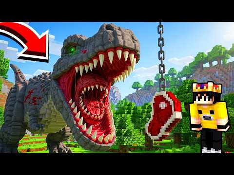 Minecraft'ta PARAZİTLİ T-REX EVCİLLEŞTİRDİK!