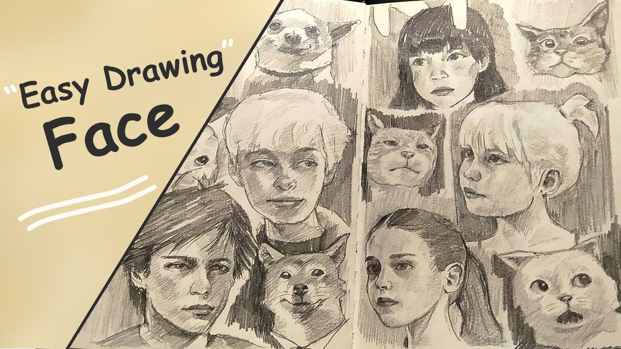 simple drawing process for beginners - DRAW WITH ME - YouTube