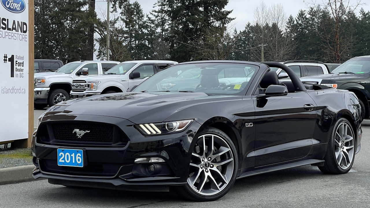 2016 Ford Mustang GT Convertible + Premium, NAV, Heated/Cooled Seats ...
