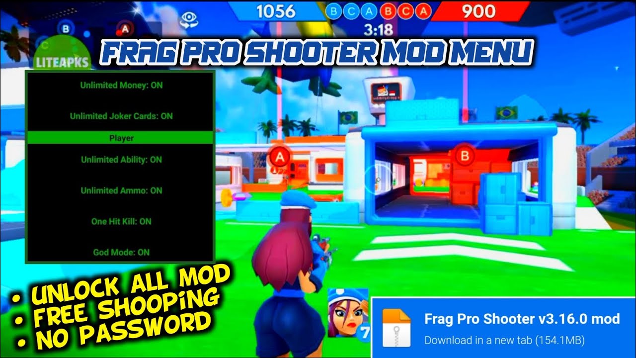 Frag Pro Shooter Mod Apk Terbaru | bisa online dan offline - YouTube