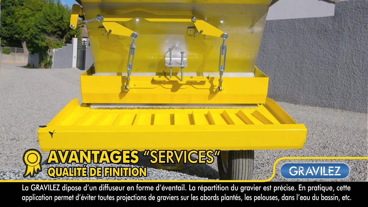 DÉMONSTRATION GRAVILLONNEUSE GRAVILEZ - YouTube