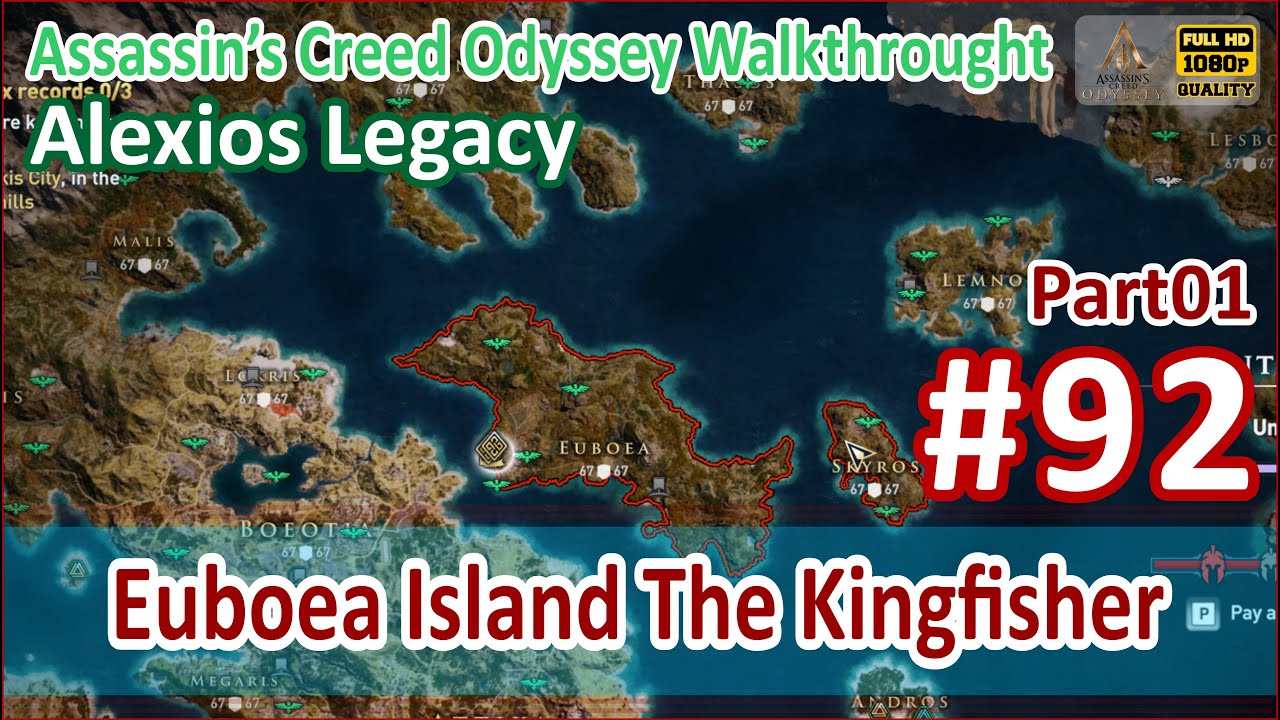AC ODYSSEY 92 | Euboea Island The Kingfisher Legacy Part01 - YouTube