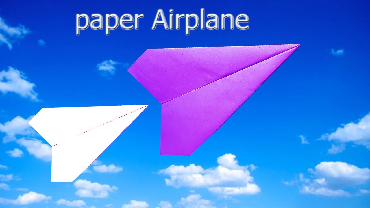 Best & easy Origami paper Airplane - How make paper airplane ...