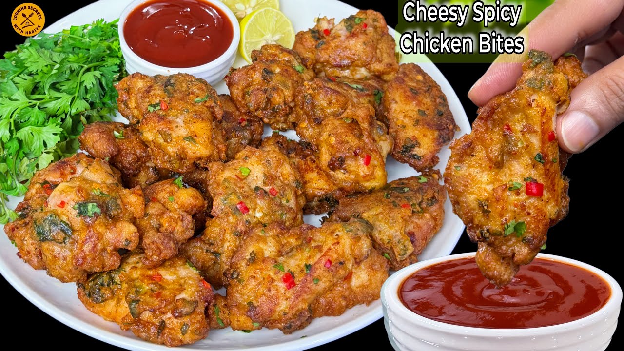 Cheesy Spicy Chicken Bites Recipe | Easy Chicken Snack You Must Try ...