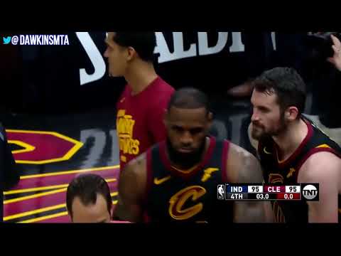 LeBron James UNREAL CLUTCH Performance Cleveland Cavaliers vs Pacers ECR1 Game 5 44 10 8,T