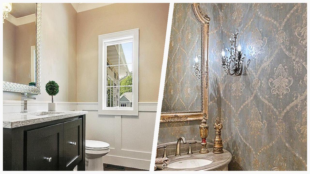 75 Traditional Powder Room With Gray Walls Design Ideas You'll Love 💎 ...