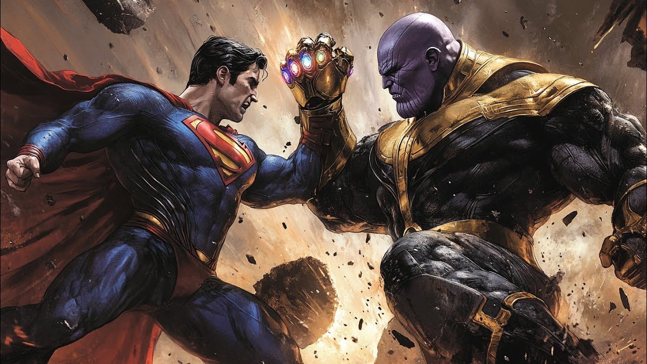 Superman Vs Thanos - YouTube