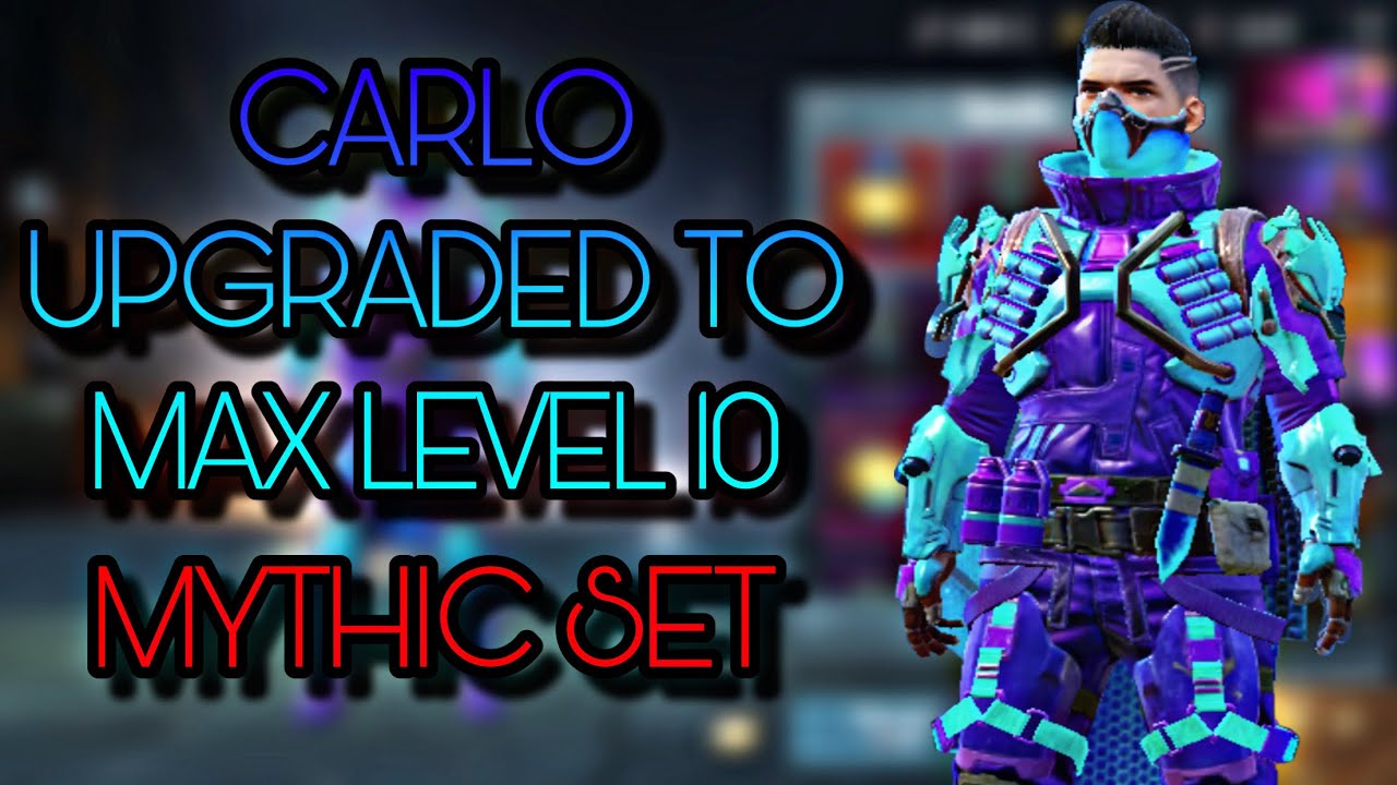 CARLO CHARACTER UPGRADED TO MAX LEVEL 10 || MYTHIC SET 🔥 || PUBG MOBILE ...