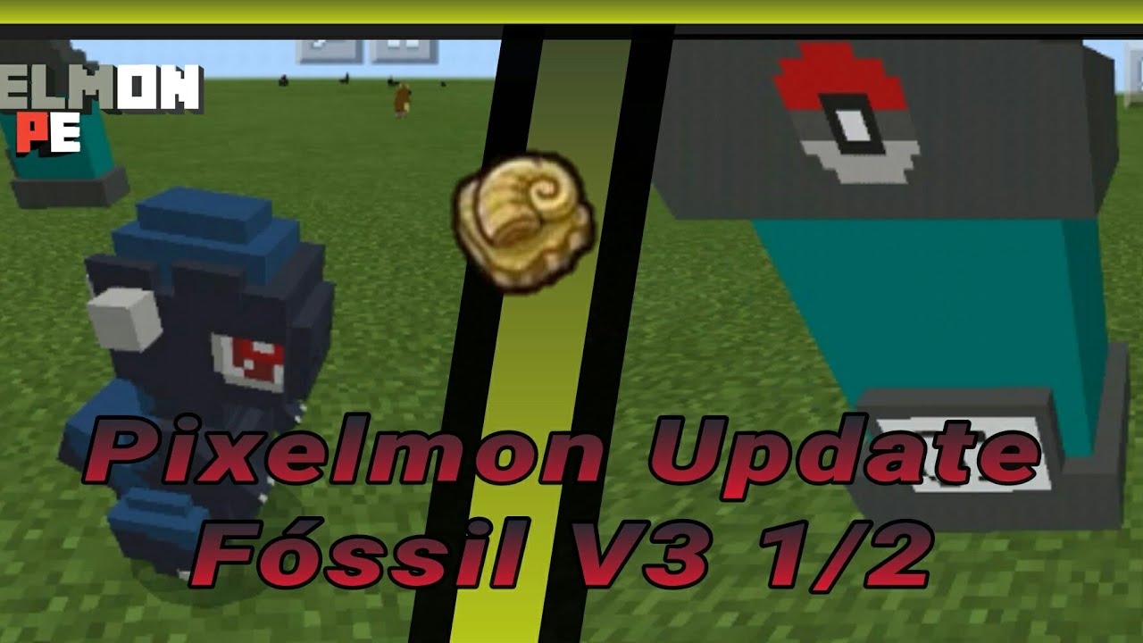 Saiuu!!! [Mod/addon] Pixelmon pe Update Fossil V3 1/2 - YouTube