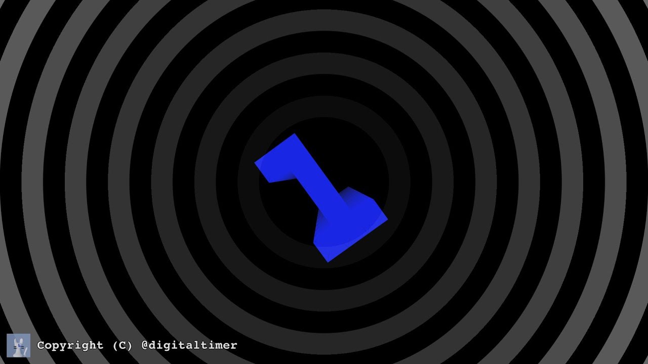 1 Second 3D Spin Timer - YouTube