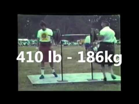 Hamish Davidson with 186 kg neckpess at the 1982 Cawdor games - YouTube