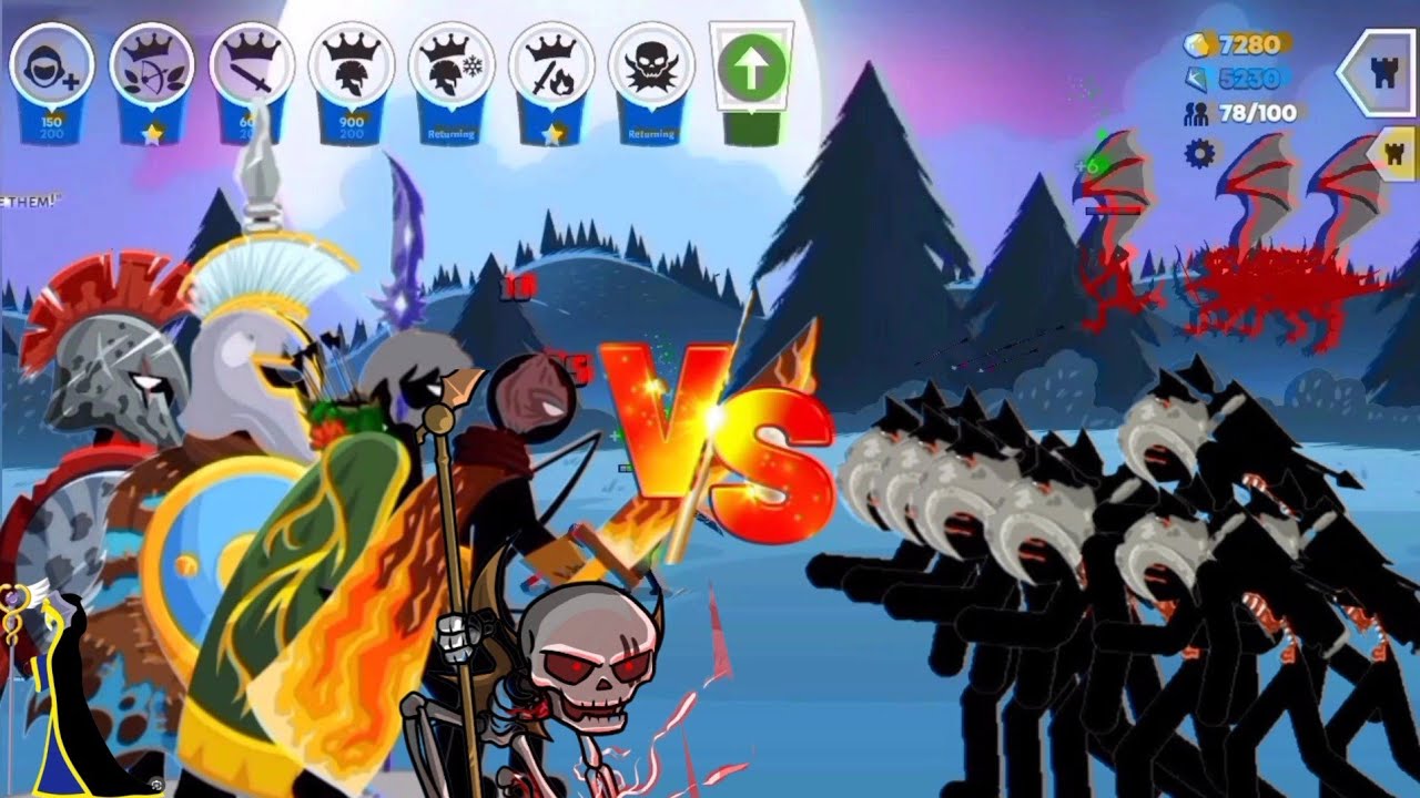 5 GENERALS VS ZOMBIES BATTLE | STICK WAR SAGA BATTLE ROYALE MATCH - YouTube