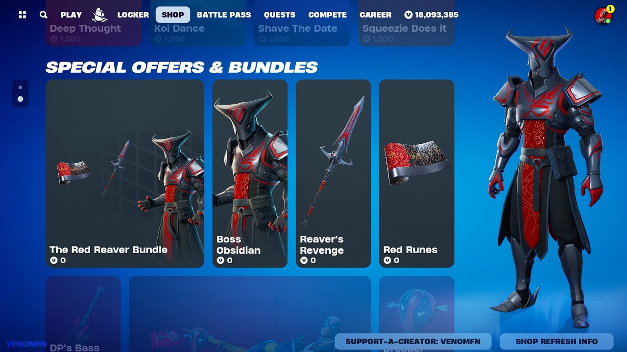 "First Look!” Boss Obsidian & Red Reaver Bundle Drops Tomorrow ...