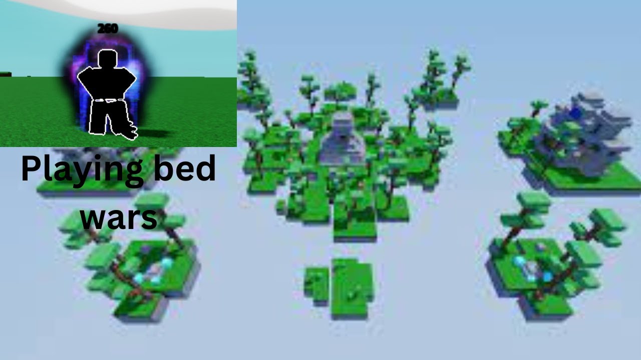 Playing bed wars - YouTube