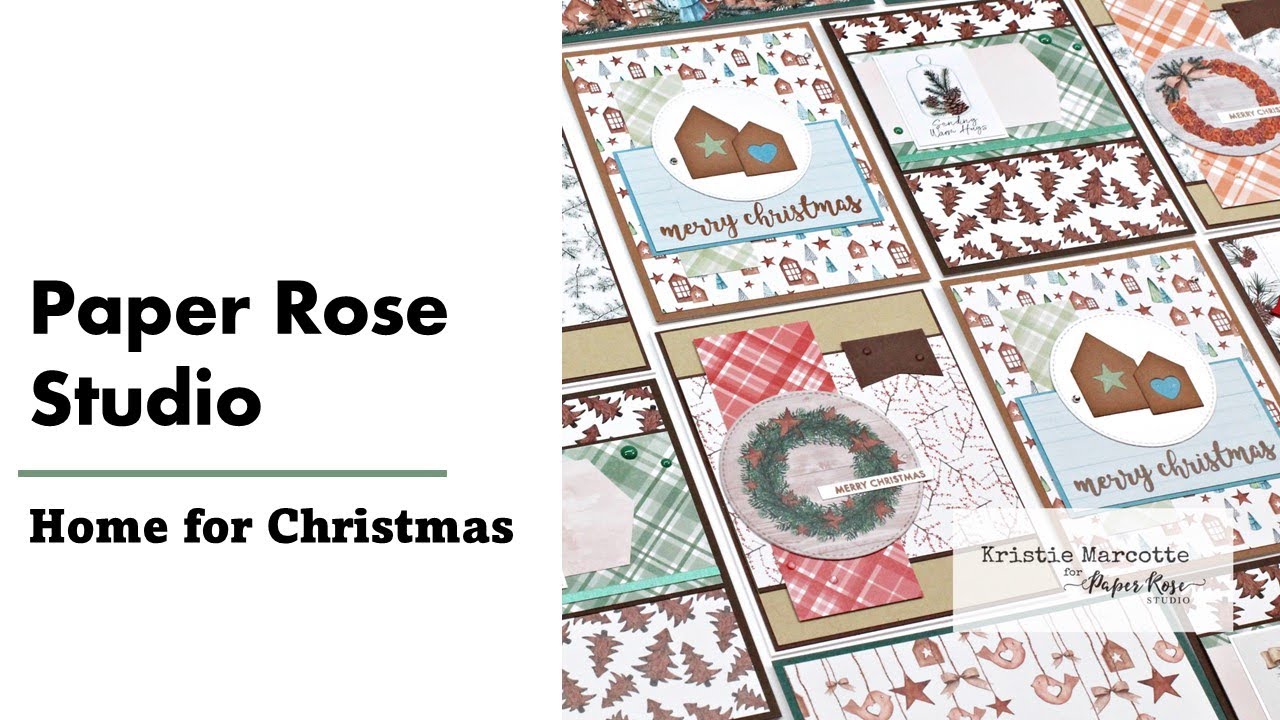 Paper Rose Studio | Home for Christmas collection - YouTube
