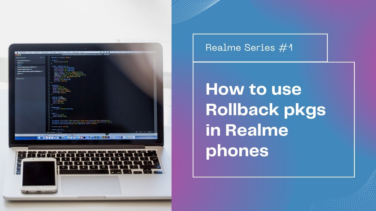 How to use Rollback pkgs in Realme phones - YouTube