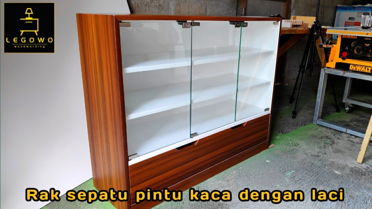 Membuat rak sepatu | making a shoe rack | pintu kaca - YouTube