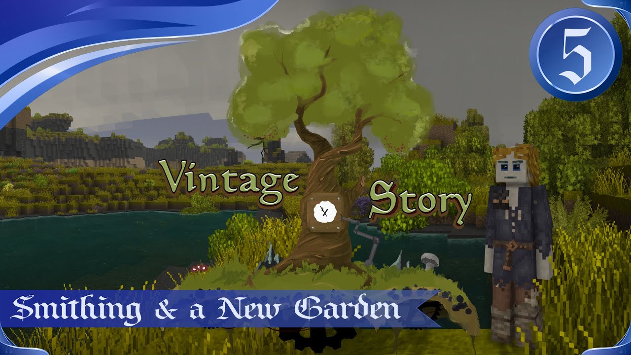 Vintage Story - Smithing & a New Garden - Day 5 - YouTube