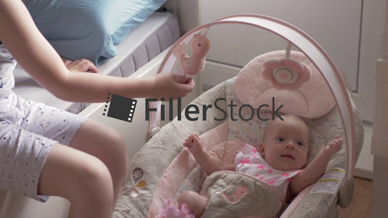 Careful brother looking after baby sister at home - YouTube