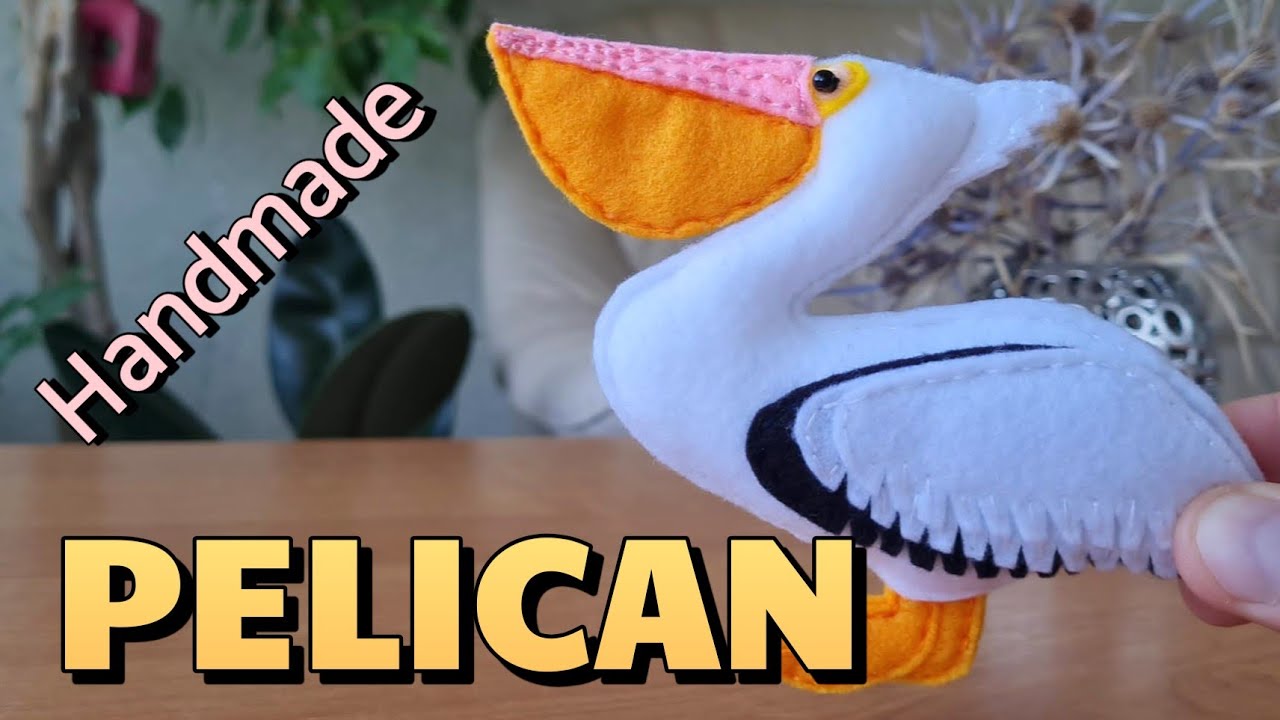 Handmade PELICAN 🦢 / Felt Bird Toy / Home Decor / Personalized Gift ...
