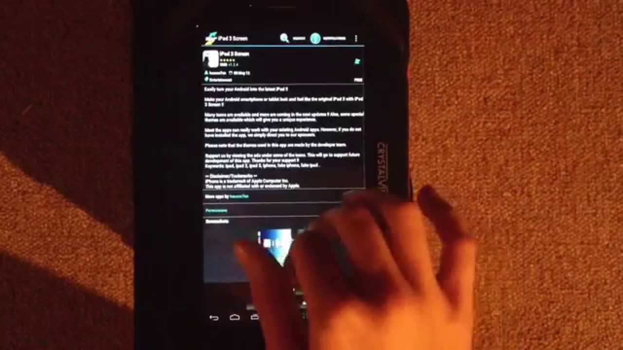 How to make your android tablet look like an ipad! - YouTube