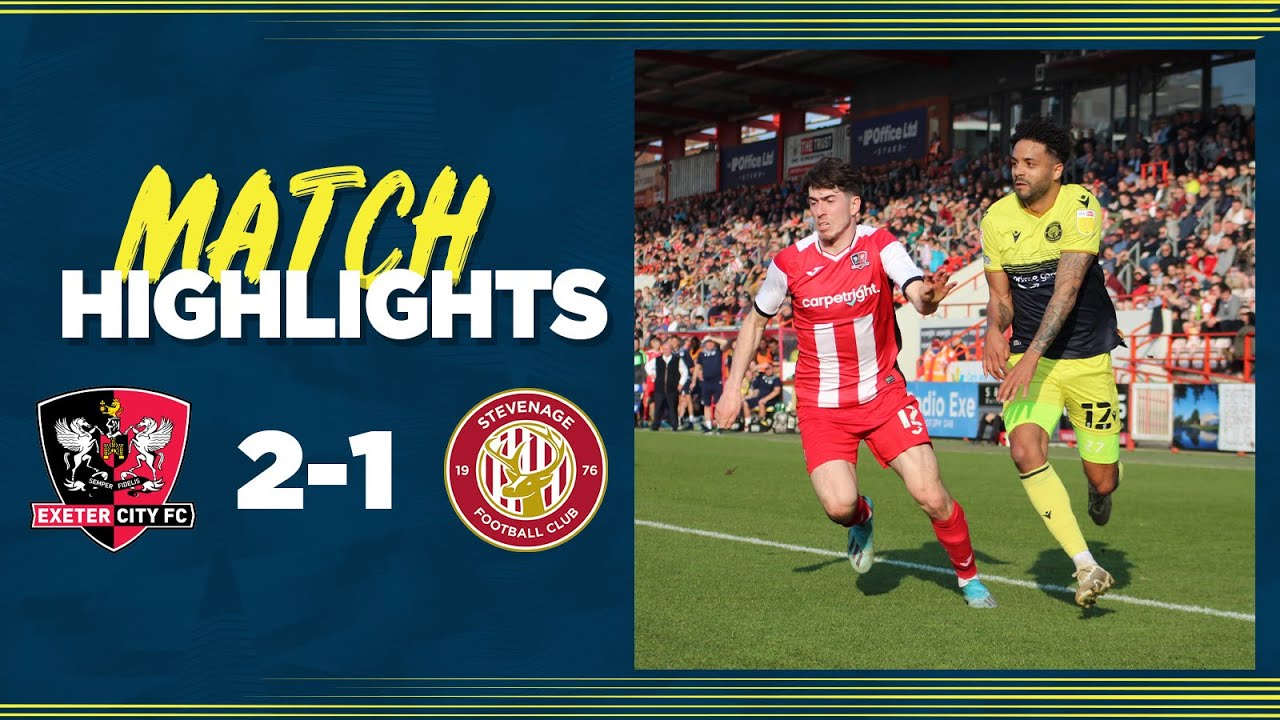 Exeter City v Stevenage highlights - YouTube