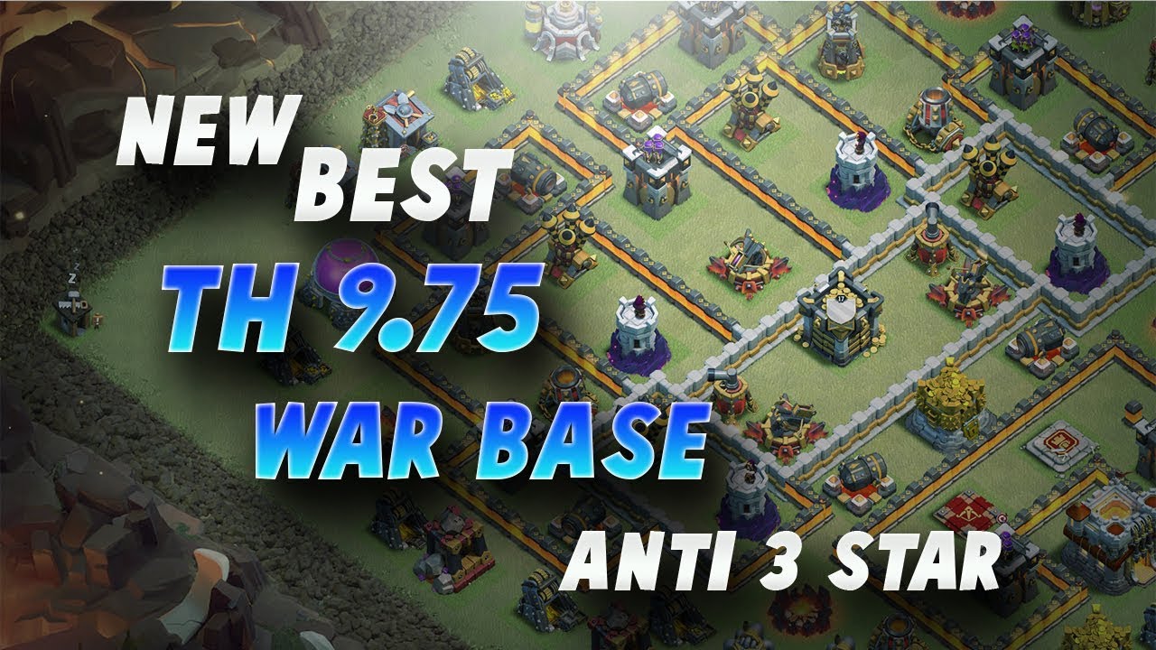 New Best TH9.75 Anti 3 Star War Base #3 | 275 Walls | CLASH OF CLANS ...