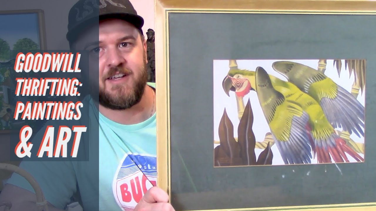 2021 Summer Thrifting at Goodwill for Paintings & Art - YouTube