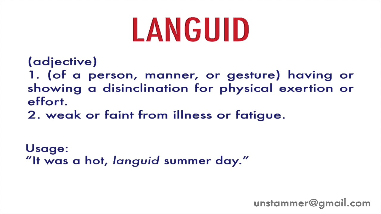 How to Pronounce Languid - YouTube