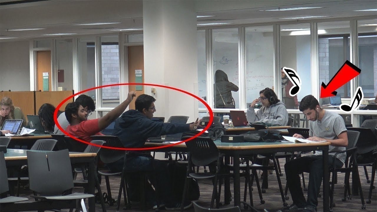 Accidentally Blasting Embarrassing Songs in the Library Prank (Part 2 ...