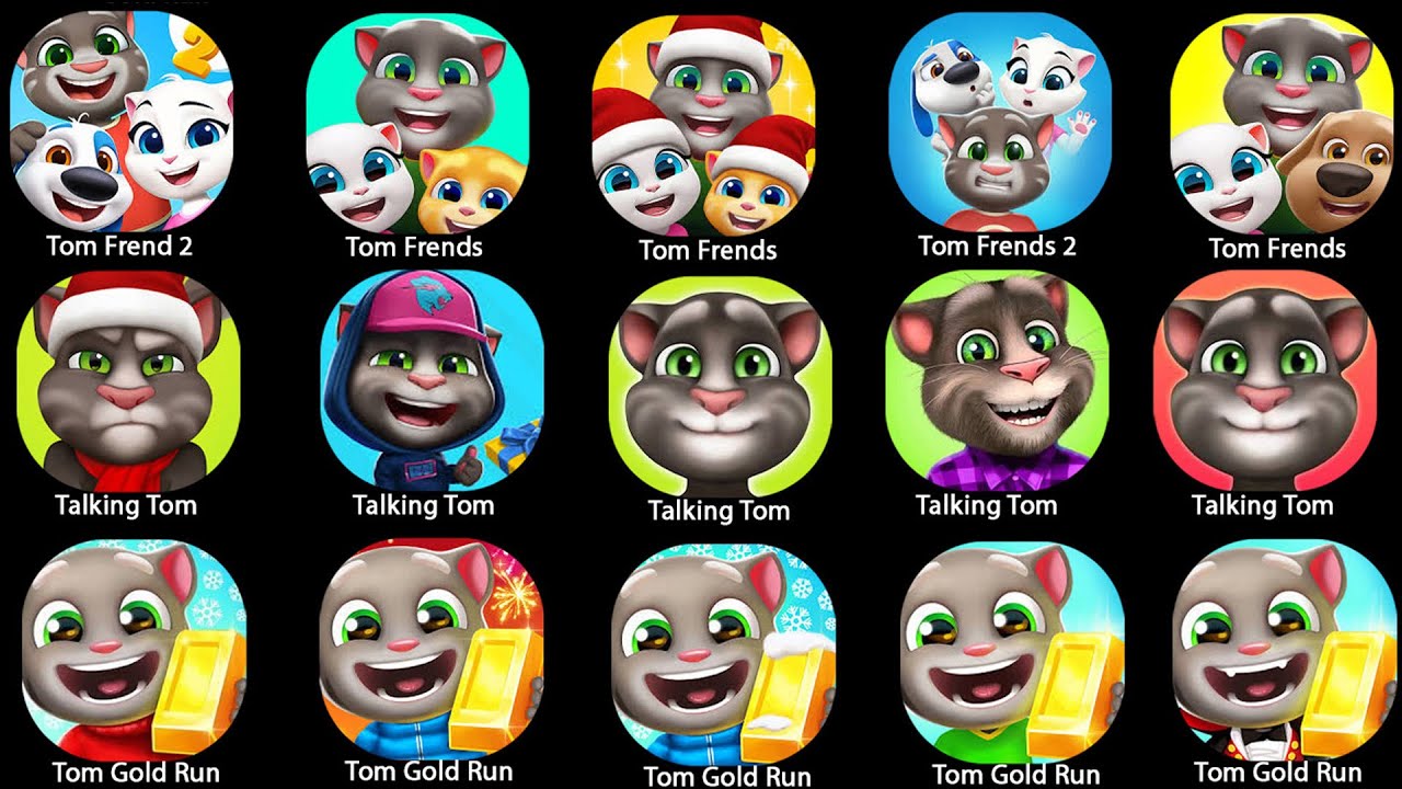 Tom Frends 2,3( My Tom 2,Tom Frends 2,Talking Tom 2,Tom Time Rush, Tom ...