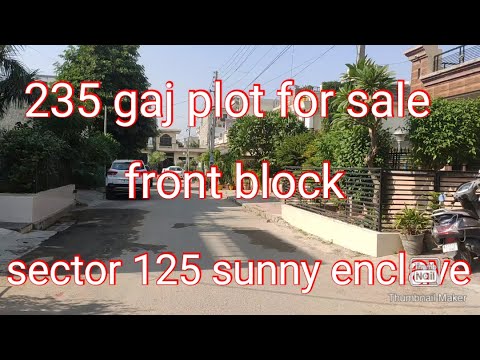 235 gaj plot for sale sector 125 sunny enclave front block plot under ...