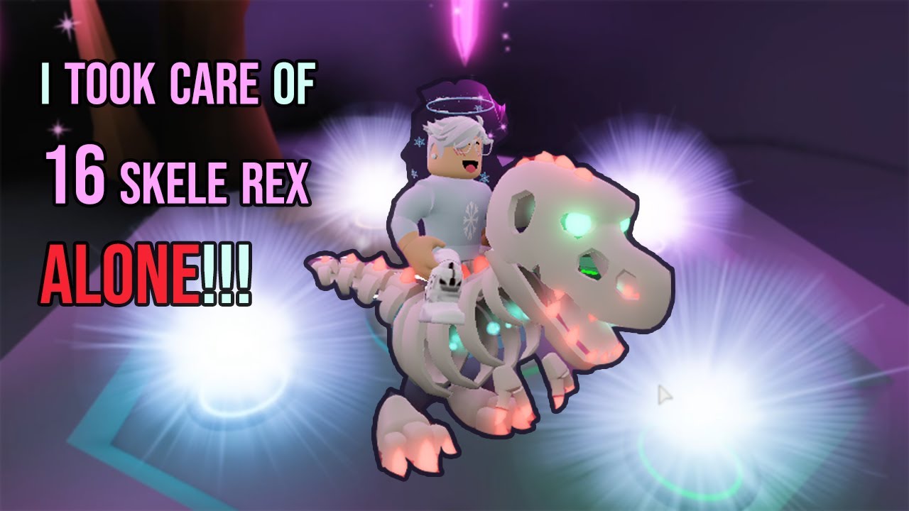 MAKING a MEGA NEON SKELE-REX in Adopt me! - YouTube